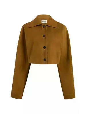 KHAITE KHAITE Sue Suede Cropped Jacket