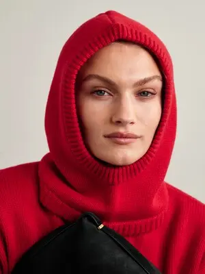 LISA YANG Cashmere Balaclava - Red