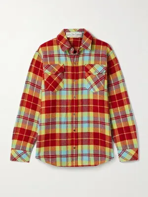GOD’S TRUE CASHMERE Checked Cashmere Shirt