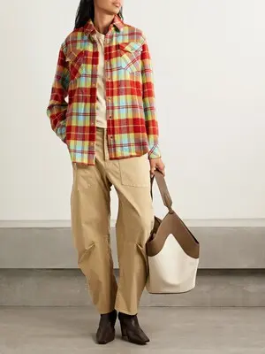 GOD’S TRUE CASHMERE Checked Cashmere Shirt