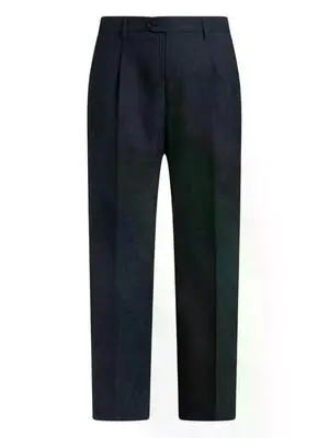 Etro Paisley Pattern Tailored Trousers - Blue