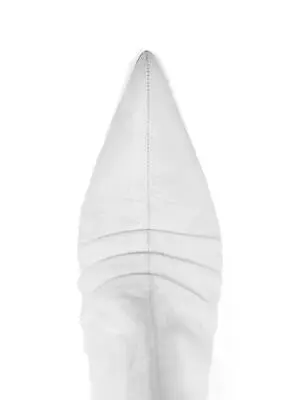 Patrizia Pepe 75mm Crinkle Pointed Toe Boots