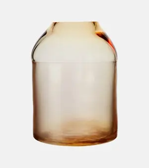 MILENA KLING Raw Small Glass Vase - Orange