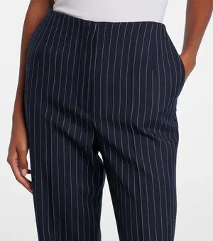 MUGLER Re/edit High-rise Wool Straight-leg Trousers