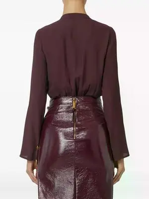 Elisabetta Franchi Georgette Jewel-detail Bodysuit