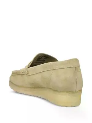 Clarks Suede Penny Loafers