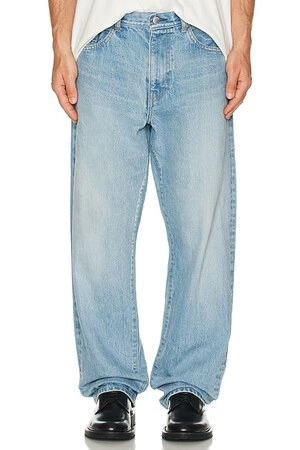 VOWELS Baggy Fit Denim Pant - Bleached Capsule