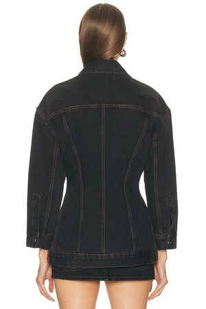 Wardrobe.NYC Denim Contour Jacket - Black