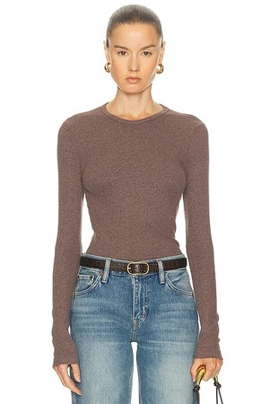 AGOLDE Delphi Slim Tee - Ceramic