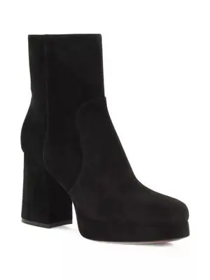 Valentino Garavani Platform Logo Heel Boots