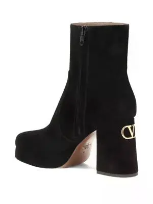 Valentino Garavani Platform Logo Heel Boots