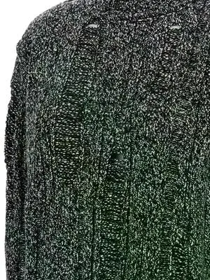 DURAZZI MILANO Distressed Cable-knit Sweater