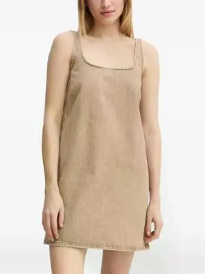Day Birger Et Mikkelsen Square Neck Sleeveless Mini Dress - Neutrals