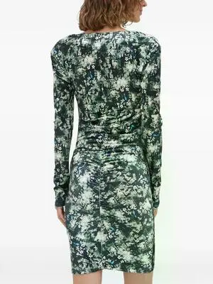 Day Birger Et Mikkelsen Long-sleeve Ruched Print Dress