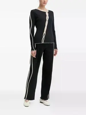 RÉSUMÉ Button-up Cardigan With Contrasting Trim