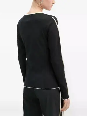 RÉSUMÉ Button-up Cardigan With Contrasting Trim