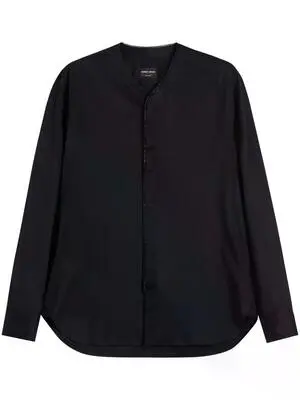 Giorgio Armani Rhinestone-embellished Shirt - Black