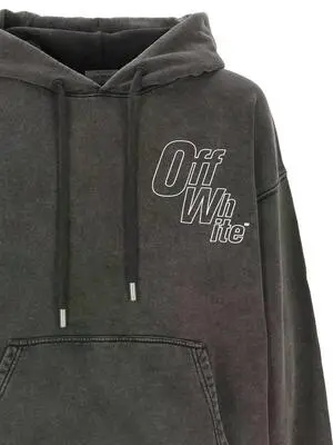 Off-White Logo Detail Drawstring Hoodie