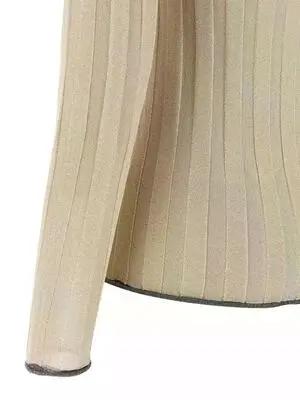 Fabiana Filippi Ribbed Turtleneck Top - Neutrals