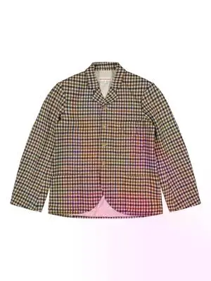 WALTER VAN BEIRENDONCK Houndstooth Blazer - Brown