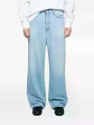 Acne Studios Distressed Logo Patch Jeans