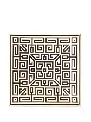 GINORI 1735 Labyrinth-pattern Tray - Neutrals