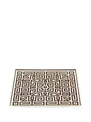 GINORI 1735 Labyrinth-pattern Tray - Neutrals