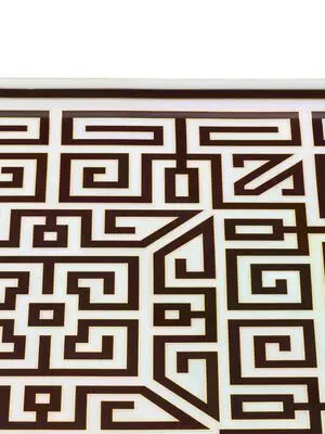 GINORI 1735 Labyrinth-pattern Tray - Neutrals