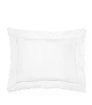 PRATESI Cotton Treccia Splendore Oxford Pillowcase - White