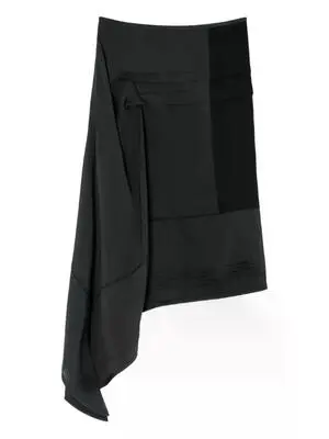 LEMAIRE Pleated Asymmetric Skirt - Grey