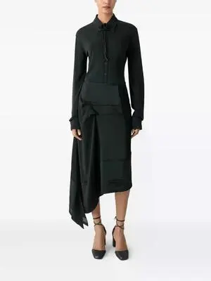 LEMAIRE Pleated Asymmetric Skirt - Grey