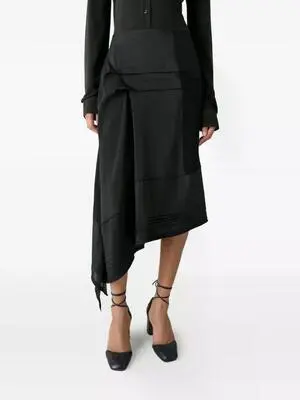 LEMAIRE Pleated Asymmetric Skirt - Grey
