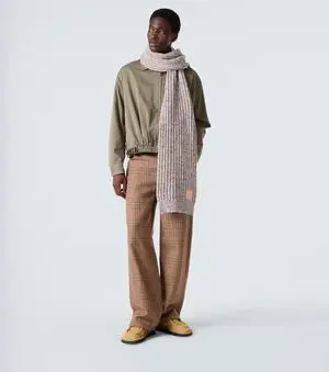 Loewe Wool And Cashmere-blend Scarf