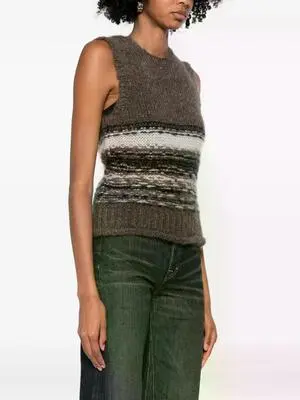 Our Legacy Striped Fair Isle Knit Top