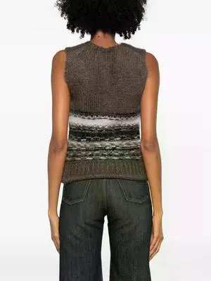 Our Legacy Striped Fair Isle Knit Top