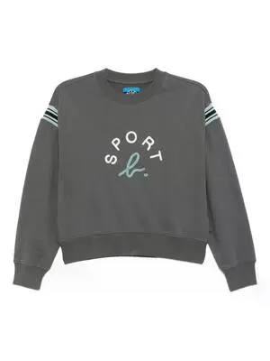 AGNES B. Cropped Sweatshirt - Grey