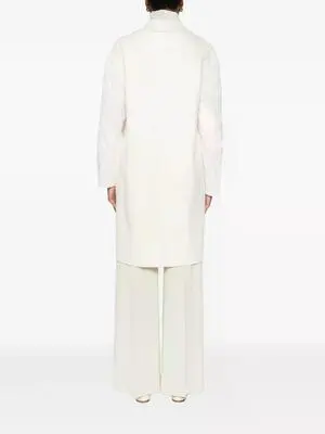 GRAN SASSO Cable-knit Panelled Coat - Neutrals