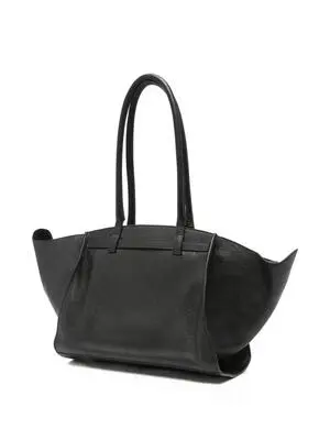 Benedetta Bruzziches Leather Tote Bag With Silver-tone Hardware - Black