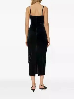 SELF-PORTRAIT Lace Velvet Dress