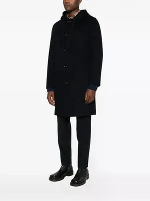LARDINI Virgin Wool Single-breasted Coat