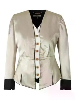 Chloé Buttoned Jacket - Silver