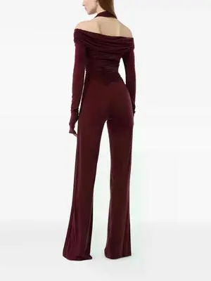 Andamane The Attico Yvonne Draped Halterneck Jumpsuit
