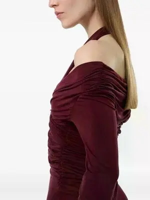 Andamane The Attico Yvonne Draped Halterneck Jumpsuit