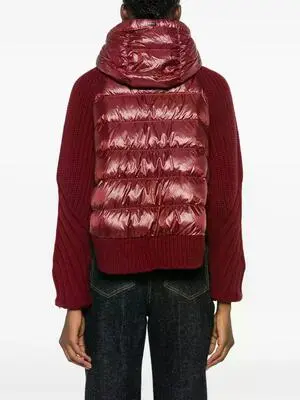 Herno Ribbed Hooded Jacket - Red