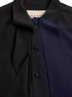 Valentino Garavani Scarf-collar Silk Shirt