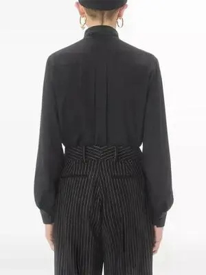 Valentino Garavani Scarf-collar Silk Shirt