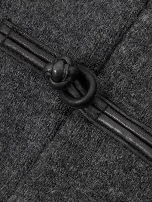 RÓHE Leather-trimmed Wool Cardigan
