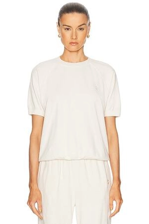 Eterne Short Sleeve Raglan Sweatshirt - Bone