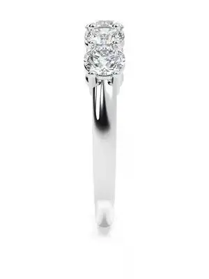 TILLA 14k White Gold Round Diamond Wedding Band