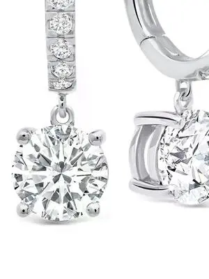 TILLA 14k White Gold Lab-grown Diamond Dangle Earrings